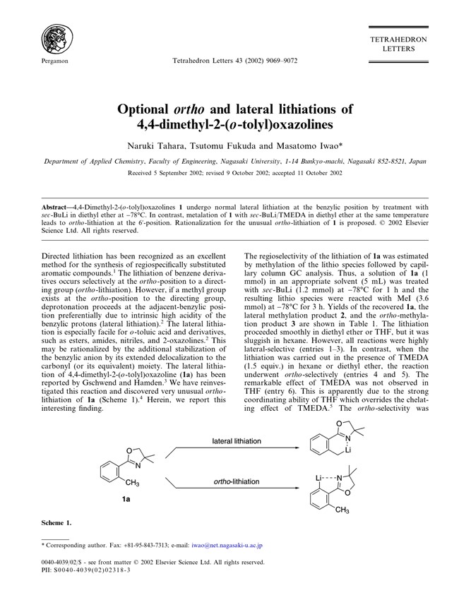 تحميل كتاب Optional ortho and lateral lithiations of44 dimethyl 2 o ...