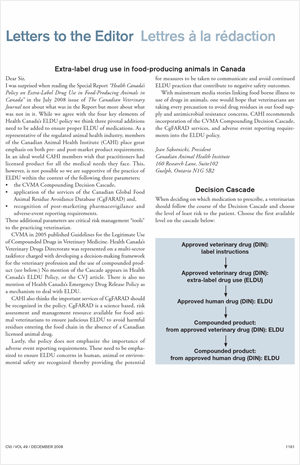 تحميل كتاب Extra label drug use in food producing animals in Canada ...